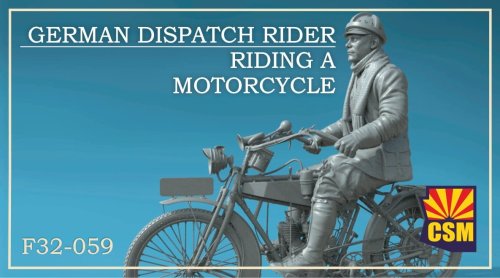 Copper State Models CSM F32059 - 1:32 German Dispatch Rider Riding a ...