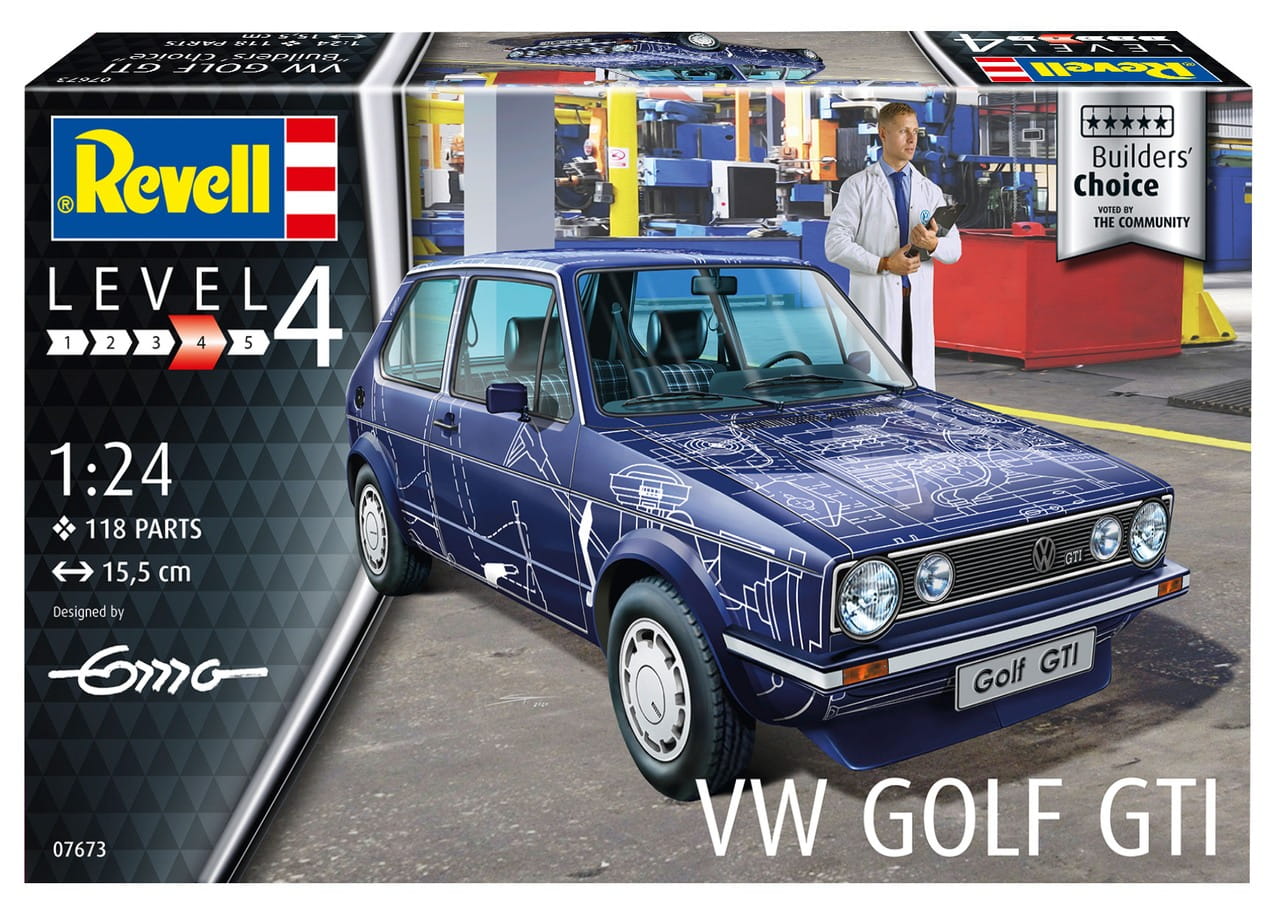 REVELL 07673 - 1:24 VW Golf GTI Builders Choice - Exito Model Store
