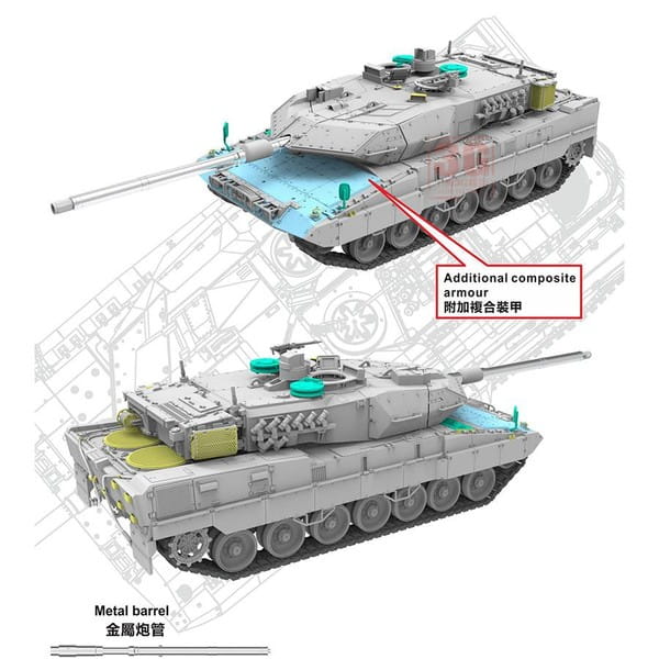 Vespid Models VS720016 - 1:72 Leopard 2 A7V German MBT - Exito Model Store