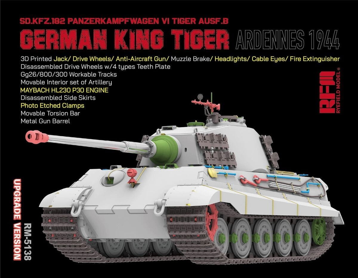 Rye Field Model 5138 - 1:35 German King Tiger Pz.Kpfw. VI Ausf. B ...