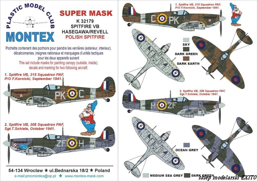MONTEX K32179 - 1:32 Spitfire VB Polish - Exito Model Store